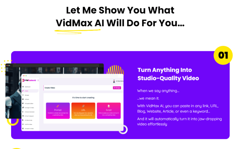VidMax AI Review - Transform Ideas into Stunning Videos in 60 sec