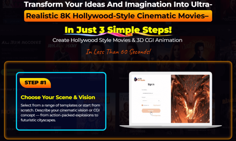 CGI-VFX Studio Review: Create 8K Cinematic CGI Movies in Minutes with AI