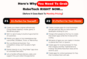 RoboTech Review: Create & Sell Unlimited Software Apps Easily