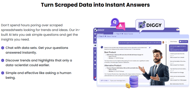 Diggy Miner Review: Unlimited Leads & Data With AI Web Scraping