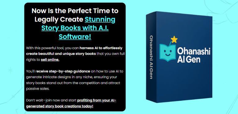 Ohanashi AI Gen Review: AI story book creator for passive royalties